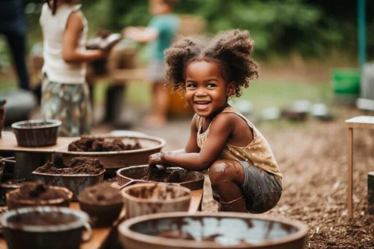How to create a mud kitchen